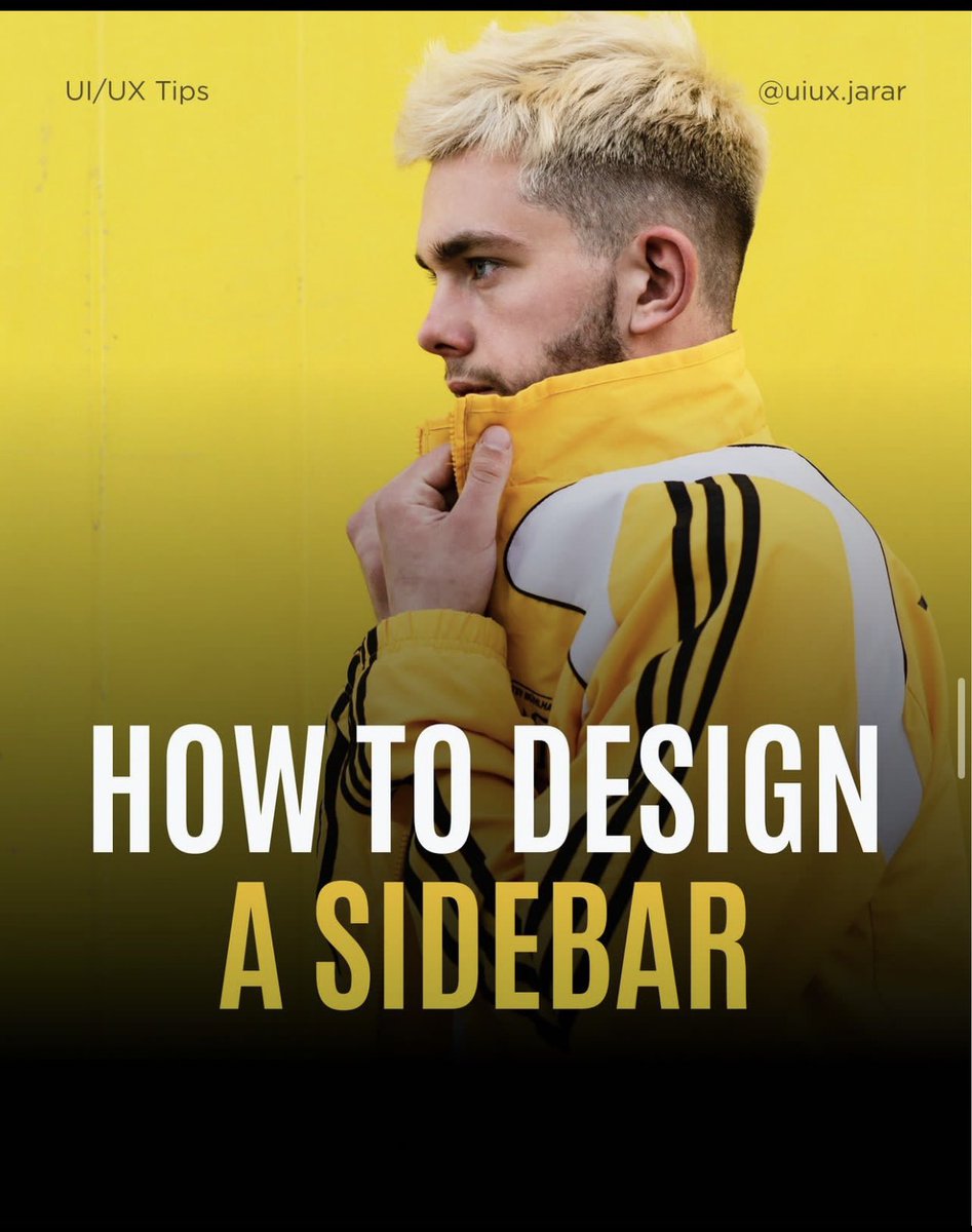 UI/UX Designer, A good sidebar design can make or break your website's ...