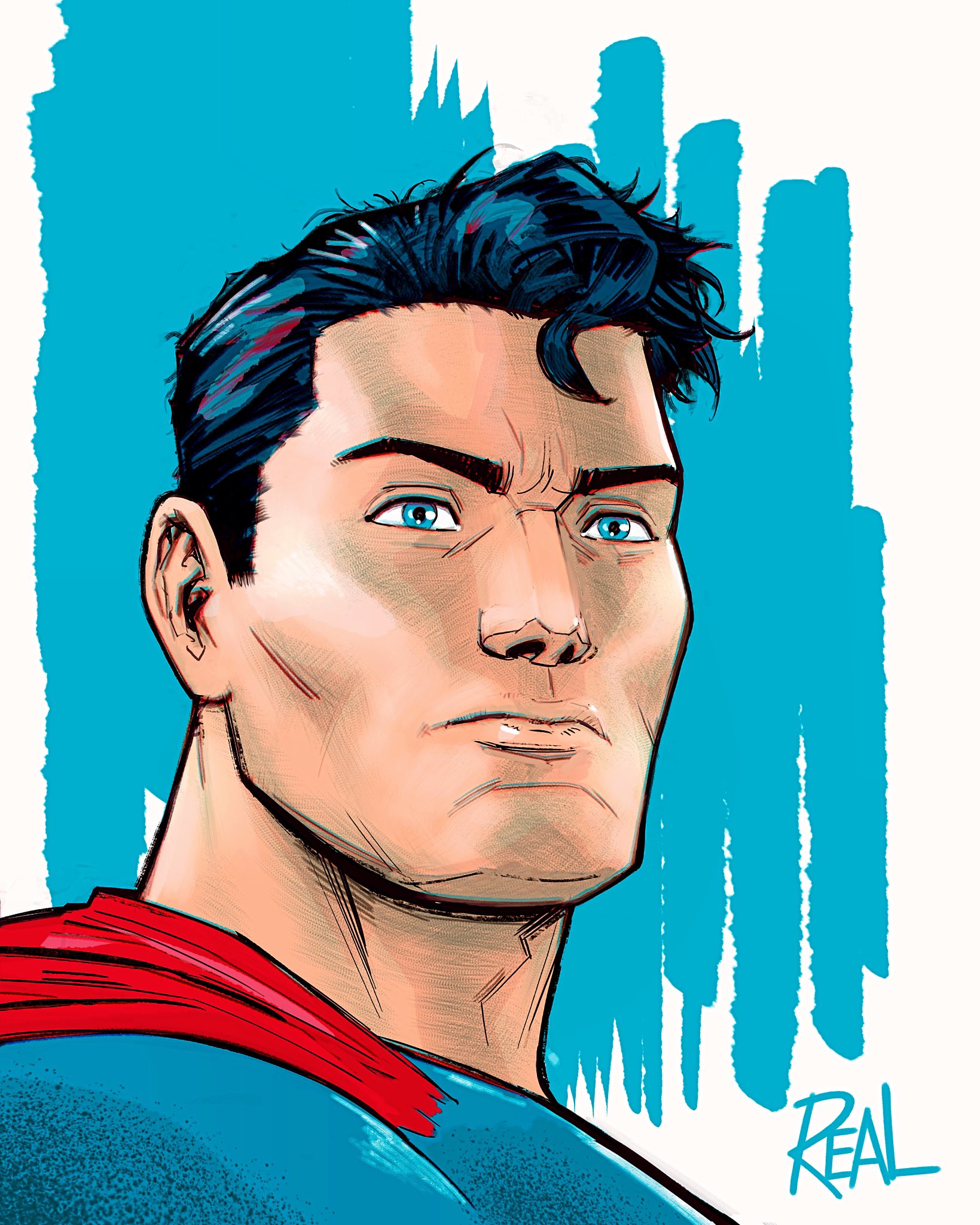 Superman Comic Face
