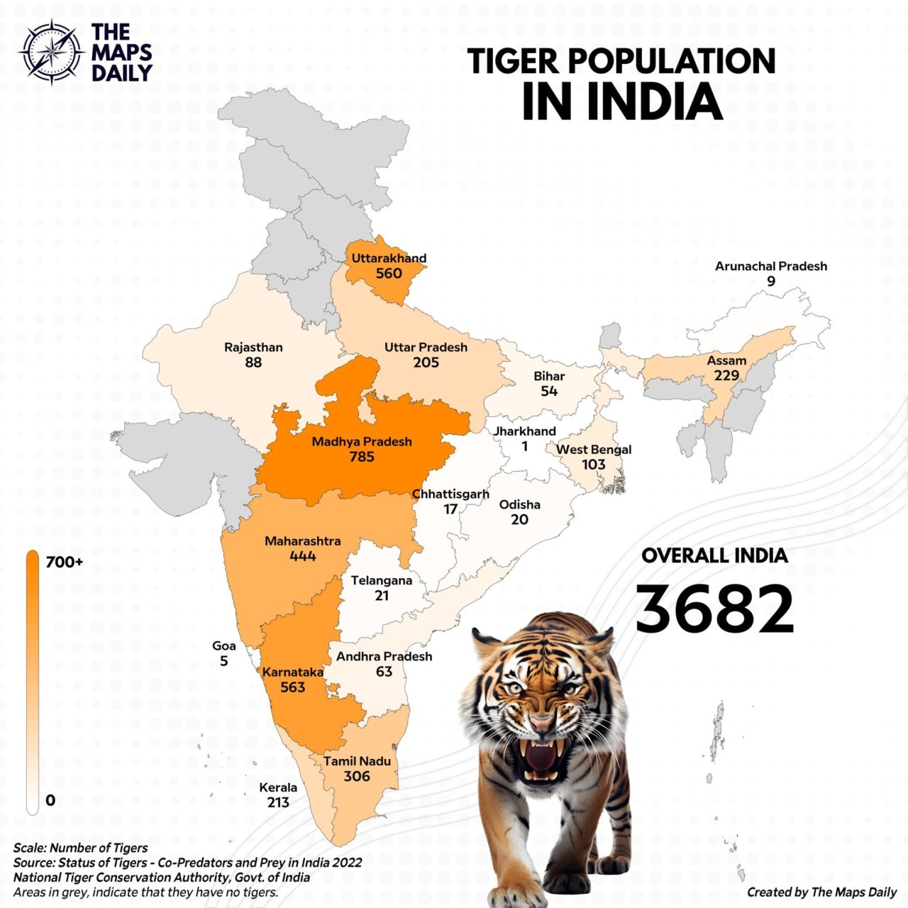 Siberian Tiger Population Charts Twenty22 India On The Move: Counting