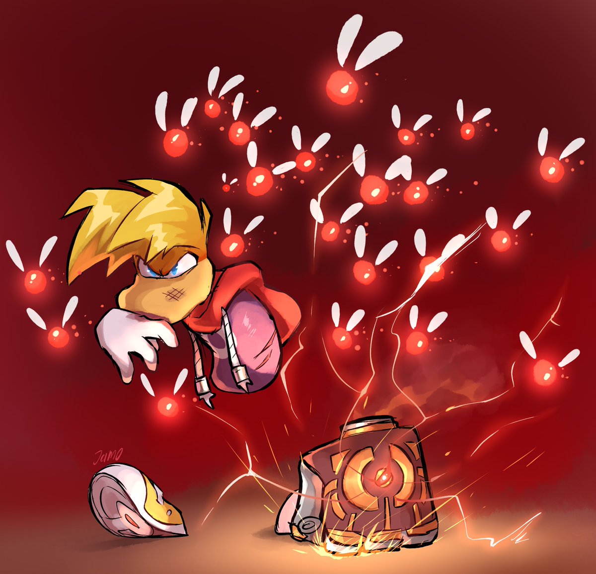 「Here's a "Angry pissed-off Rayman" post 」|Jamo🍜のイラスト