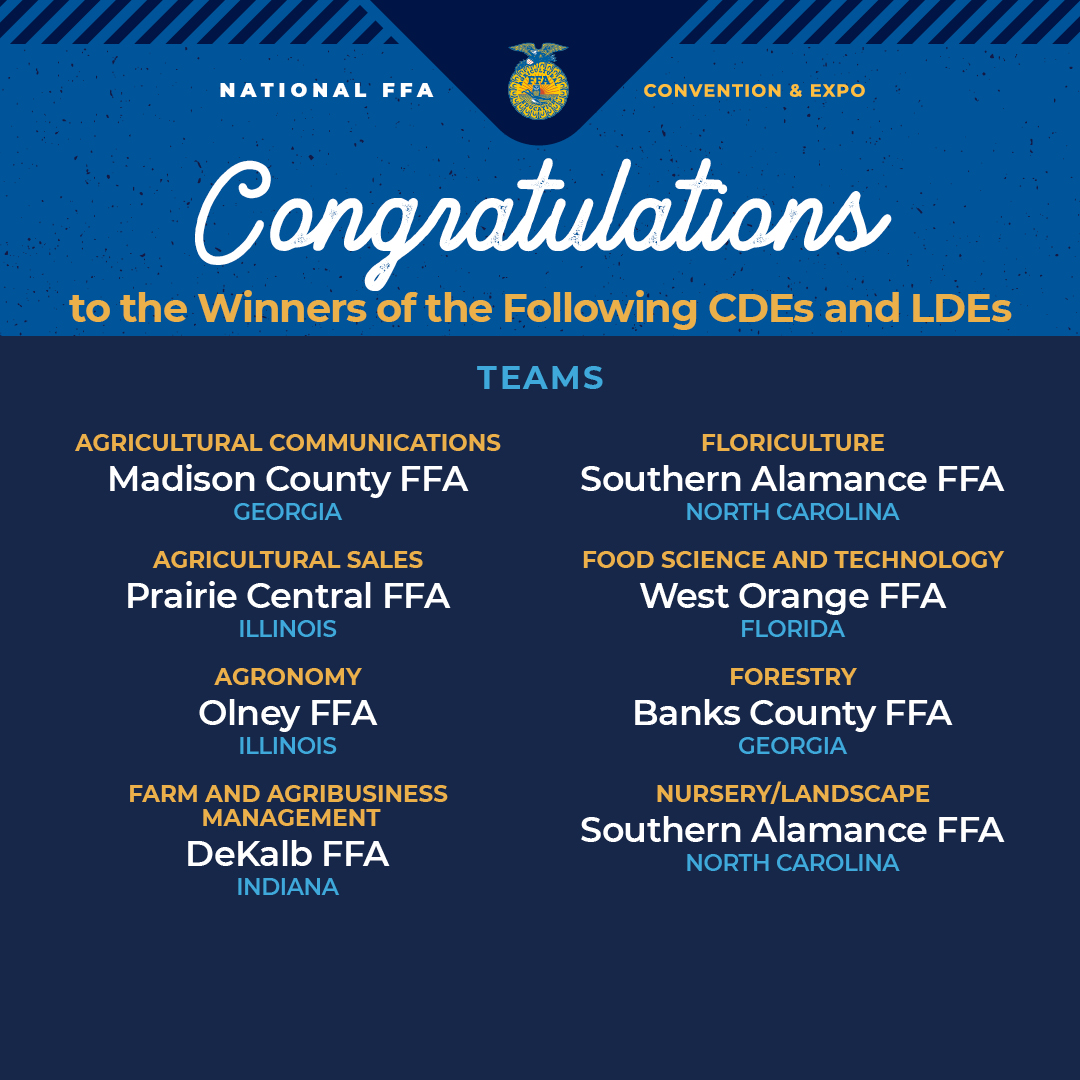 National FFA On X: CDE's And LDE's Have Been Announced!, 55% OFF