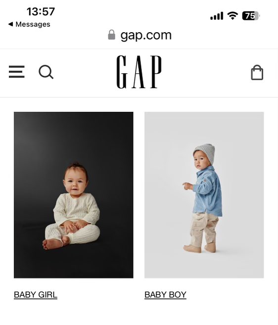 Gap Babymodellen