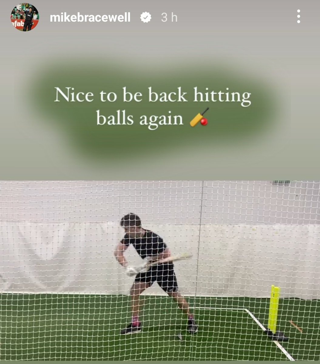 Michael Bracewell has resumed batting in nets. - Great news for RCB and ...