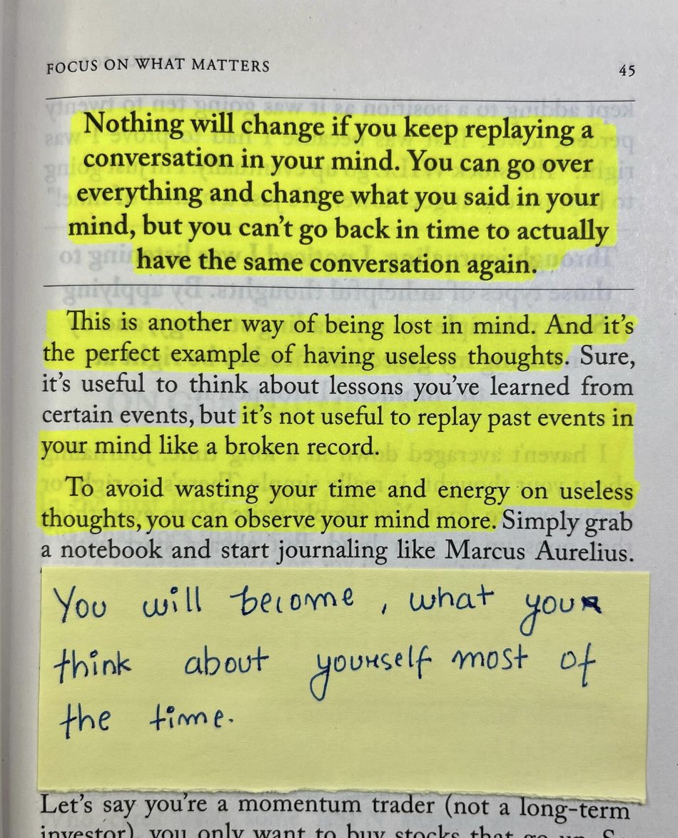 What You Think You Become. 5 Key lessons from "Focus On What Matters ...