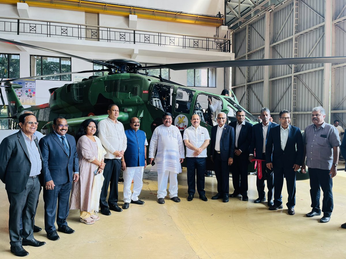 🚨 Members of Parliament Standing Committee on Defense today visited HAL ...