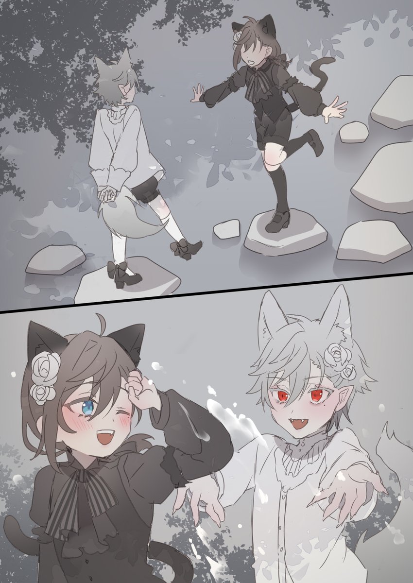 「約束しようふたりは ずっとこどものままで居よう #くろのあとりえ #KuzuArt #かな絵 」幸 依頼受付中の漫画