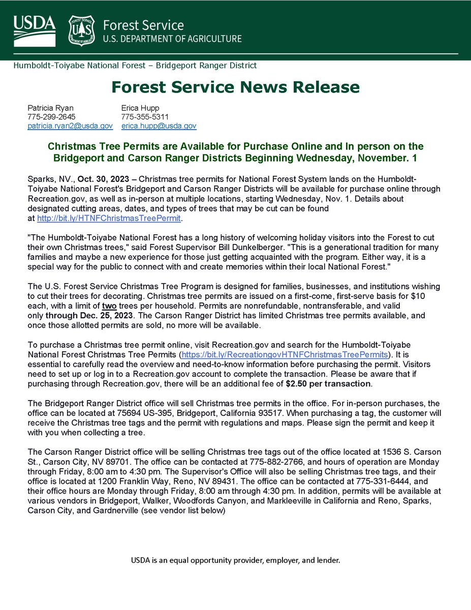Forest Service Cover Letter