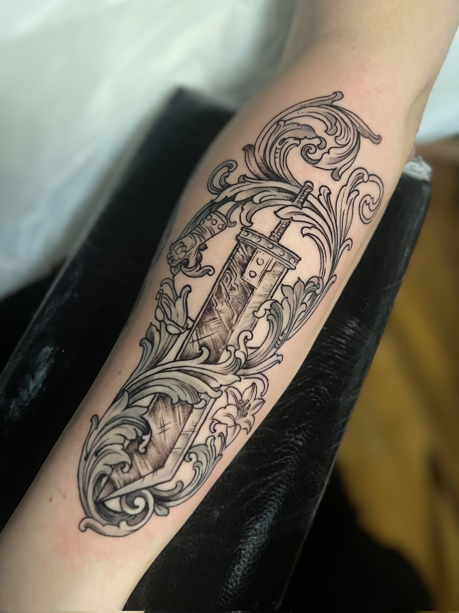 Buster sword tattoo - Bronctattooaus.com