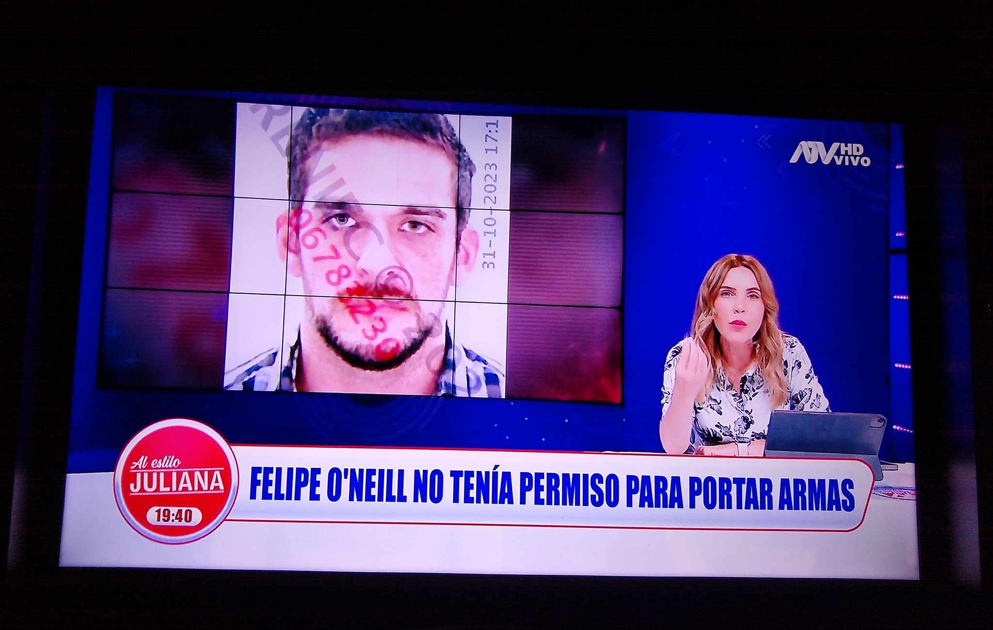 Felipe O'Neill no tenía permiso para portar armas