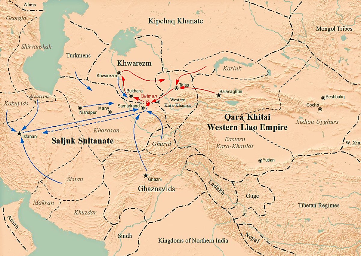 1/ BATTLE OF QATWAN, 1141: SELJUQS VS QARA-KHITAI Fought near Samarkand ...