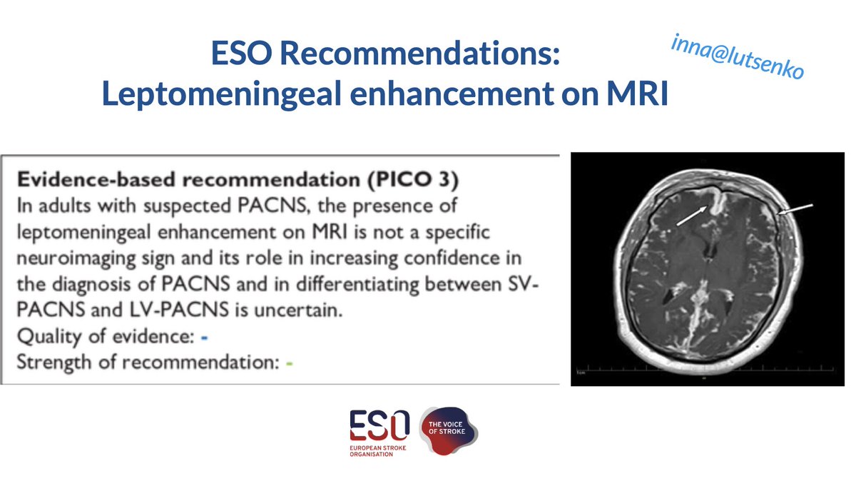 A 🧵 about PACNS: SPOILER: with @ESOstroke Guidelines! ️primary # ...