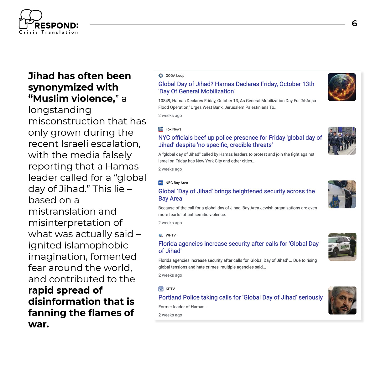 Arabic words like “shaheed,” “jihad,” and “intifada” are regularly ...