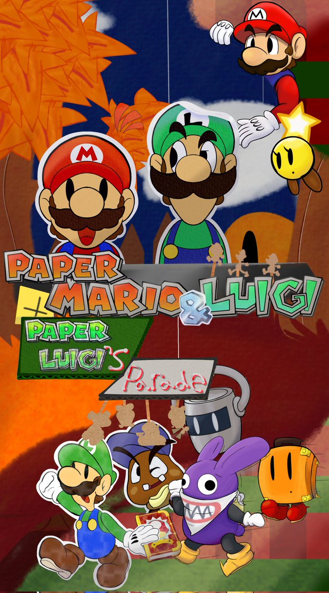 Paper Mario Mario And Luigi Paper Jam