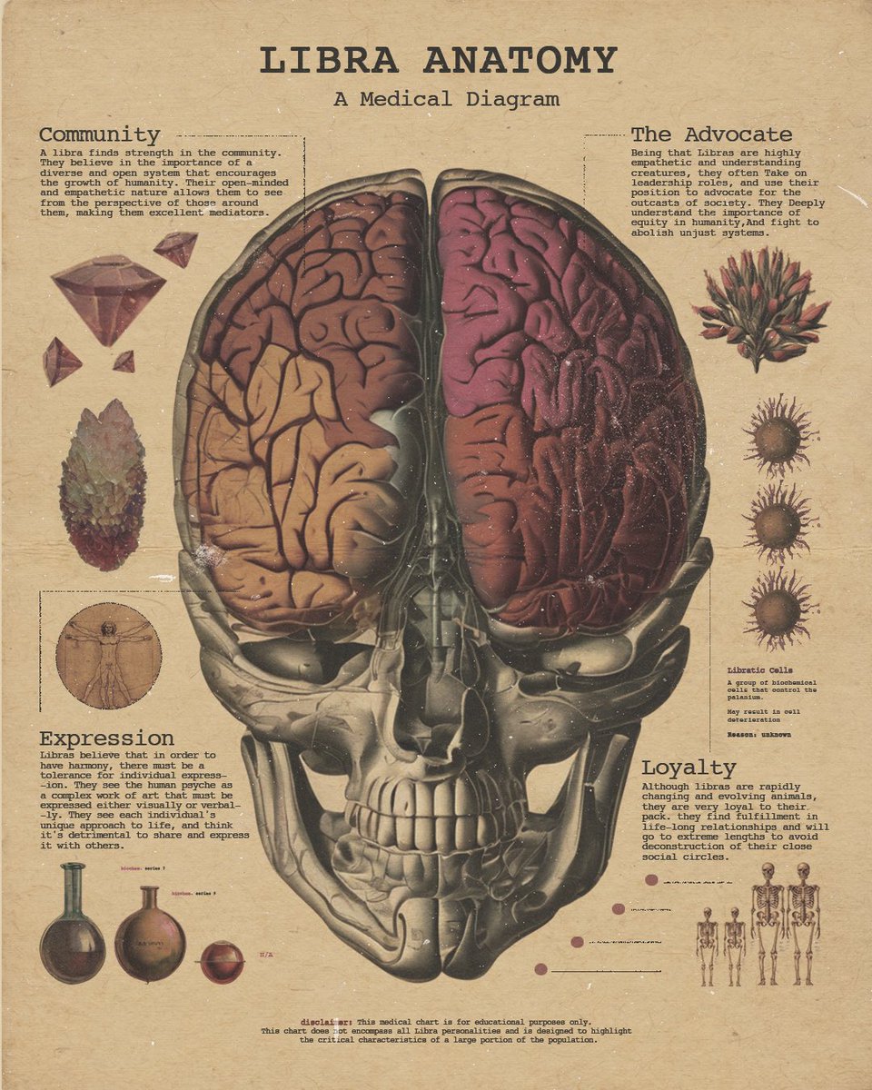 「Vintage Zodiac Medical Diagrams: Libra & Scorpio (4/6) 」vintagefantasyの漫画