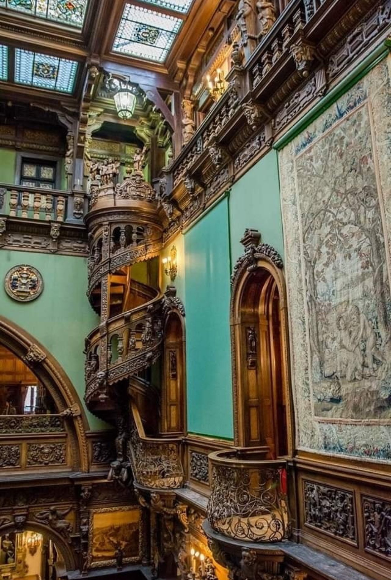 Peles Castle Spiral Stairs