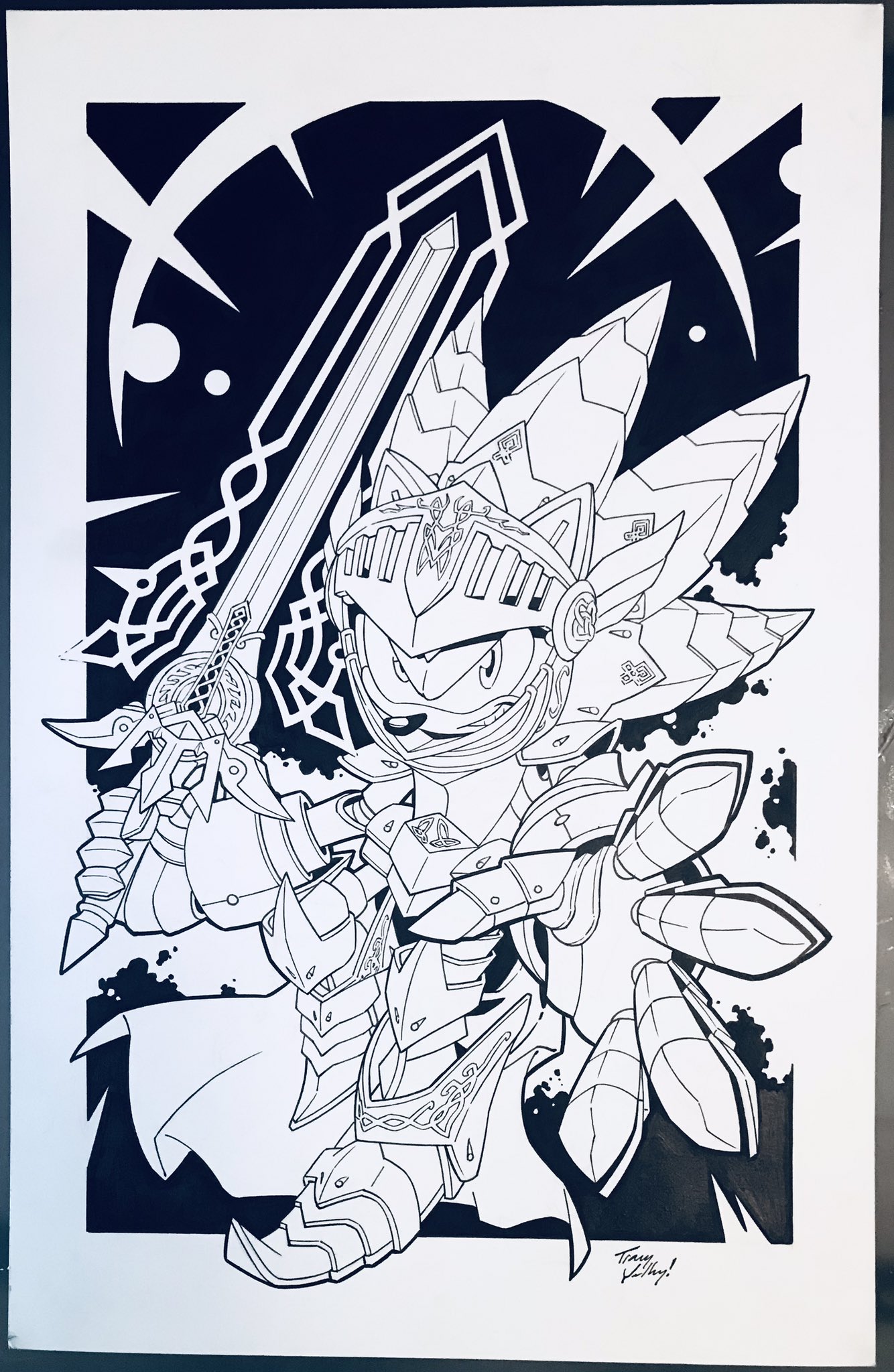 Sonic And The Black Knight Excalibur Sonic Coloring Pages