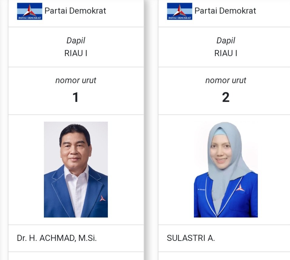 Mending posting caleg DPR RI @PDemokrat aja ah. Kita mulai dari ...