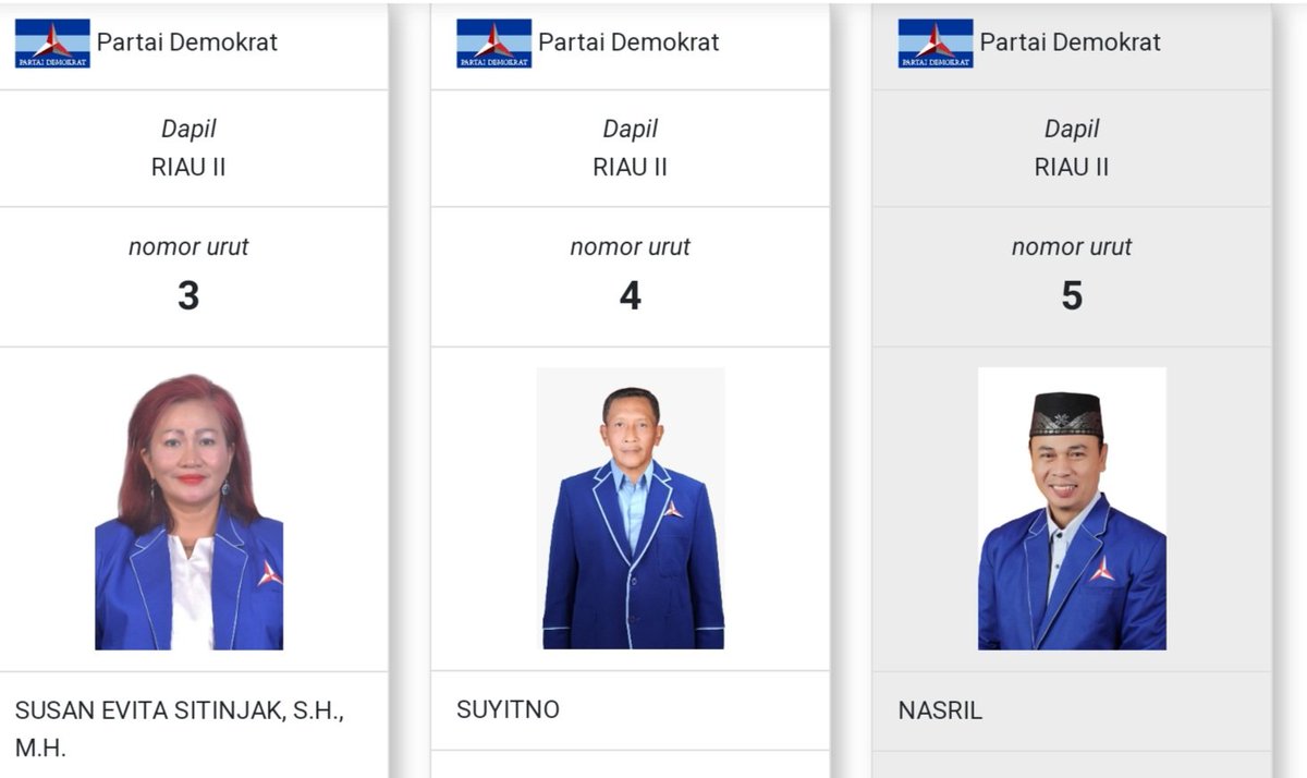 Mending posting caleg DPR RI @PDemokrat aja ah. Kita mulai dari Sumatera dulu. Utas - Thread ...