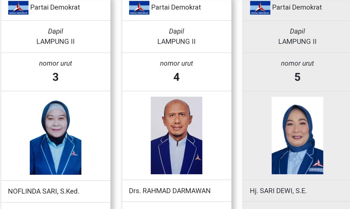 Mending posting caleg DPR RI @PDemokrat aja ah. Kita mulai dari Sumatera dulu. Utas - Thread ...