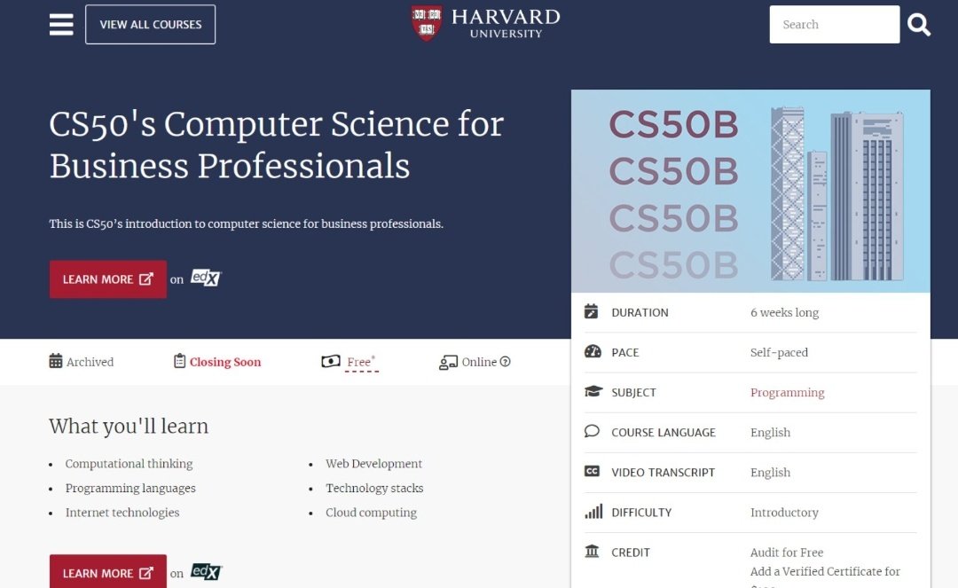 Harvard University offers free online courses. Say goodbye to expensive ...