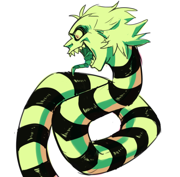 「i still like these beetlejuice doodles f」|Spike R. Monster 💀のイラスト