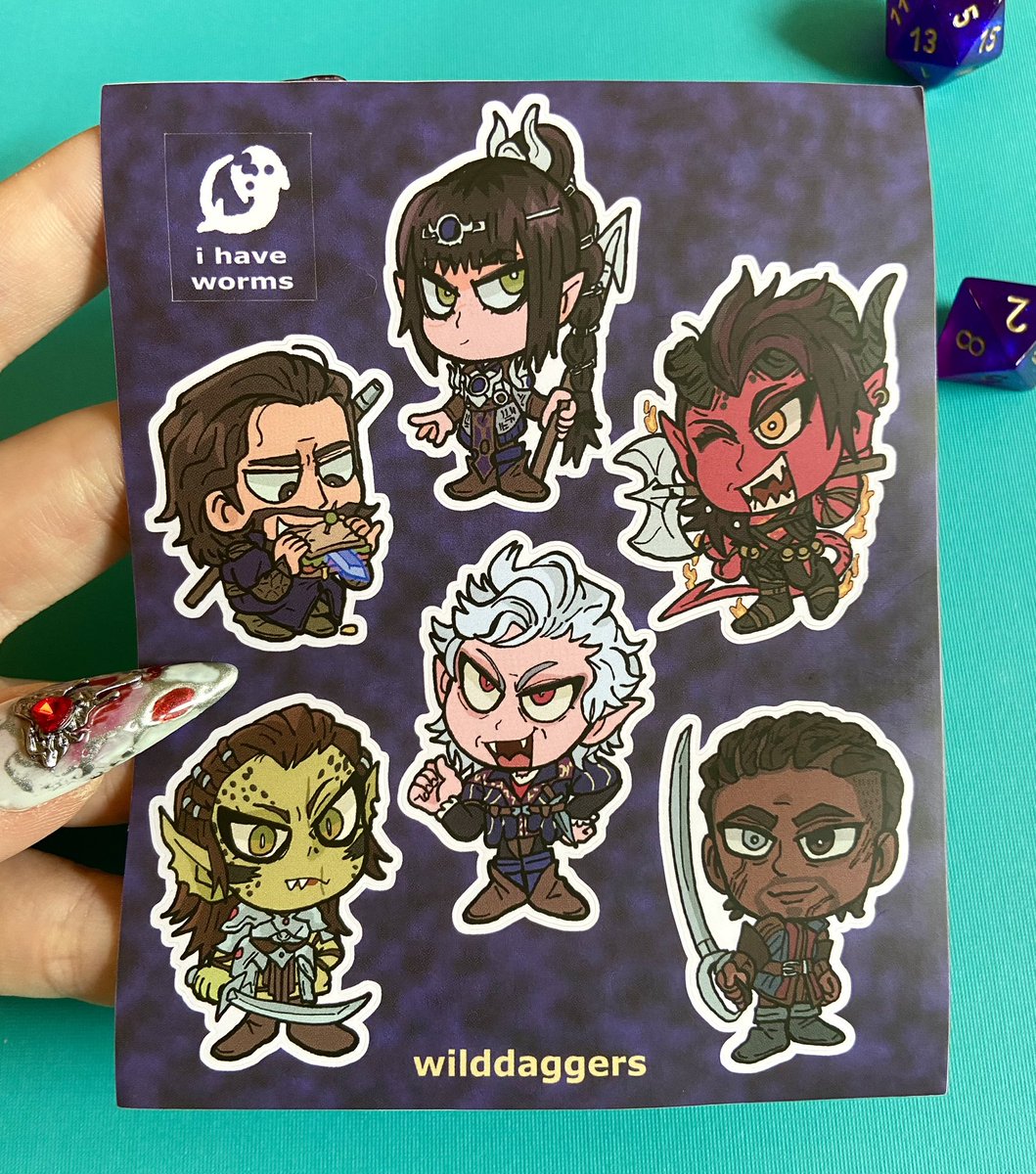 「ok one last shill, bg3 sticker sheets 🔥matte vinyl and clea」💘sam💘の漫画
