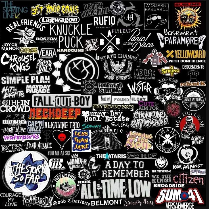 Band Logo Collage