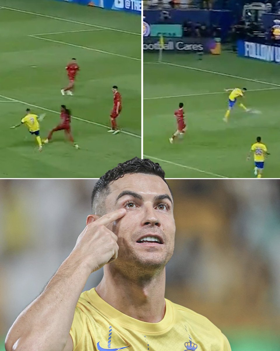 Cristiano Ronaldo really scored both of his goals with his left foot 🤯 ...