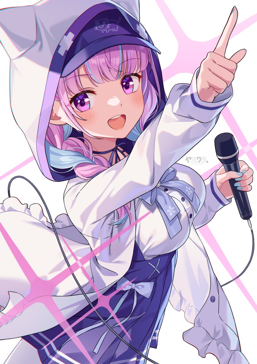 湊あくあ「I drew something#あくあーと #湊あくあ 」|YaruUのイラスト