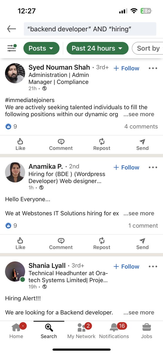 A practical thread (with screenshots) on finding jobs with way less competition on LinkedIn ...