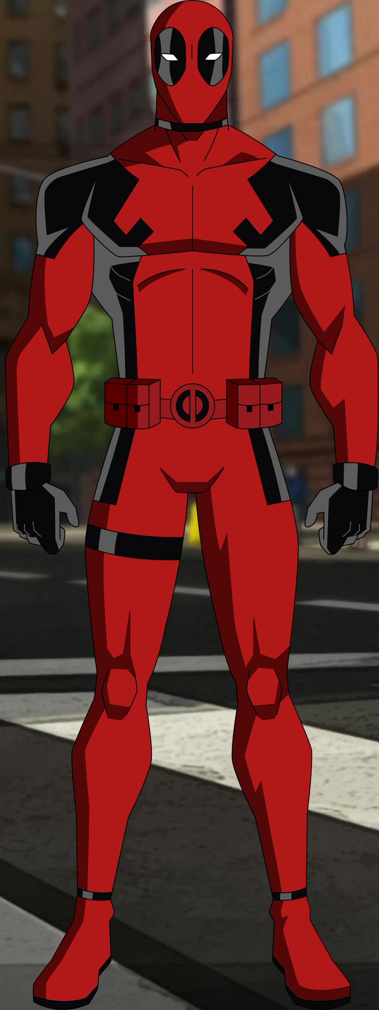 Ultimate Spiderman Cartoon Deadpool Animation Art Ultimate