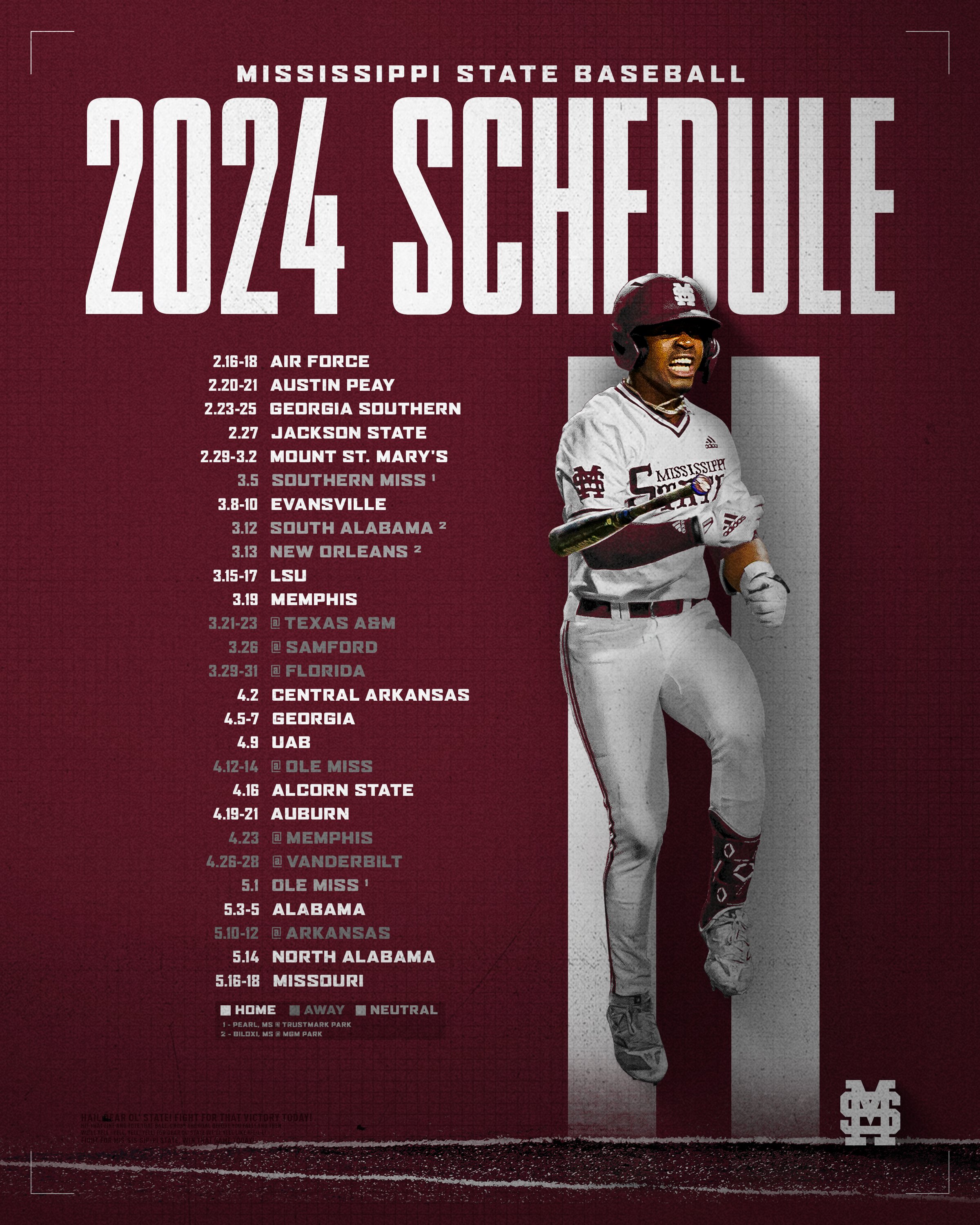 Ms State Baseball Schedule 2024 Season - Peg Leanna Ms State Baseball Schedule 2024 Season - Peg Leanna