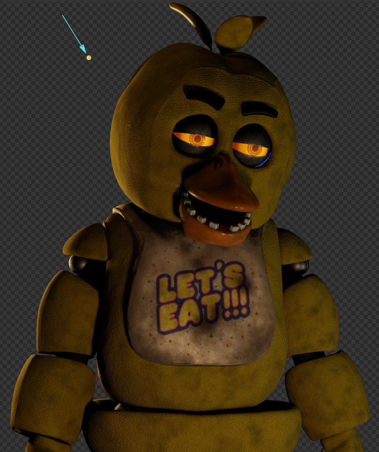 WIP_01 - FNaF movie Chica, Costume version: - She's almost done, aside ...