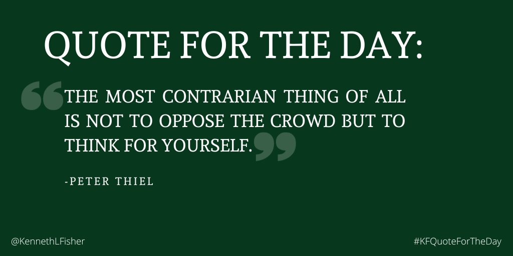 Contrarian Thinking Quotes My Own Answer To The Contrarian Question Is