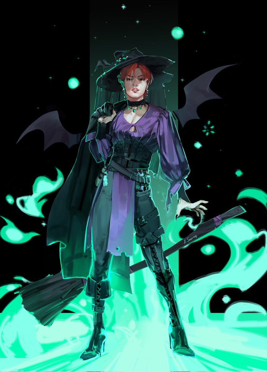 「This witch doesn't care about your fire 」|Smirnyのイラスト