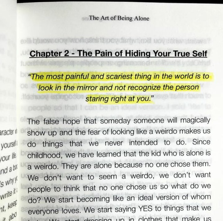 Grow in silence. Here are 9 Lessons From The Book "The Art Of Being Alone": - Thread - - Thread ...
