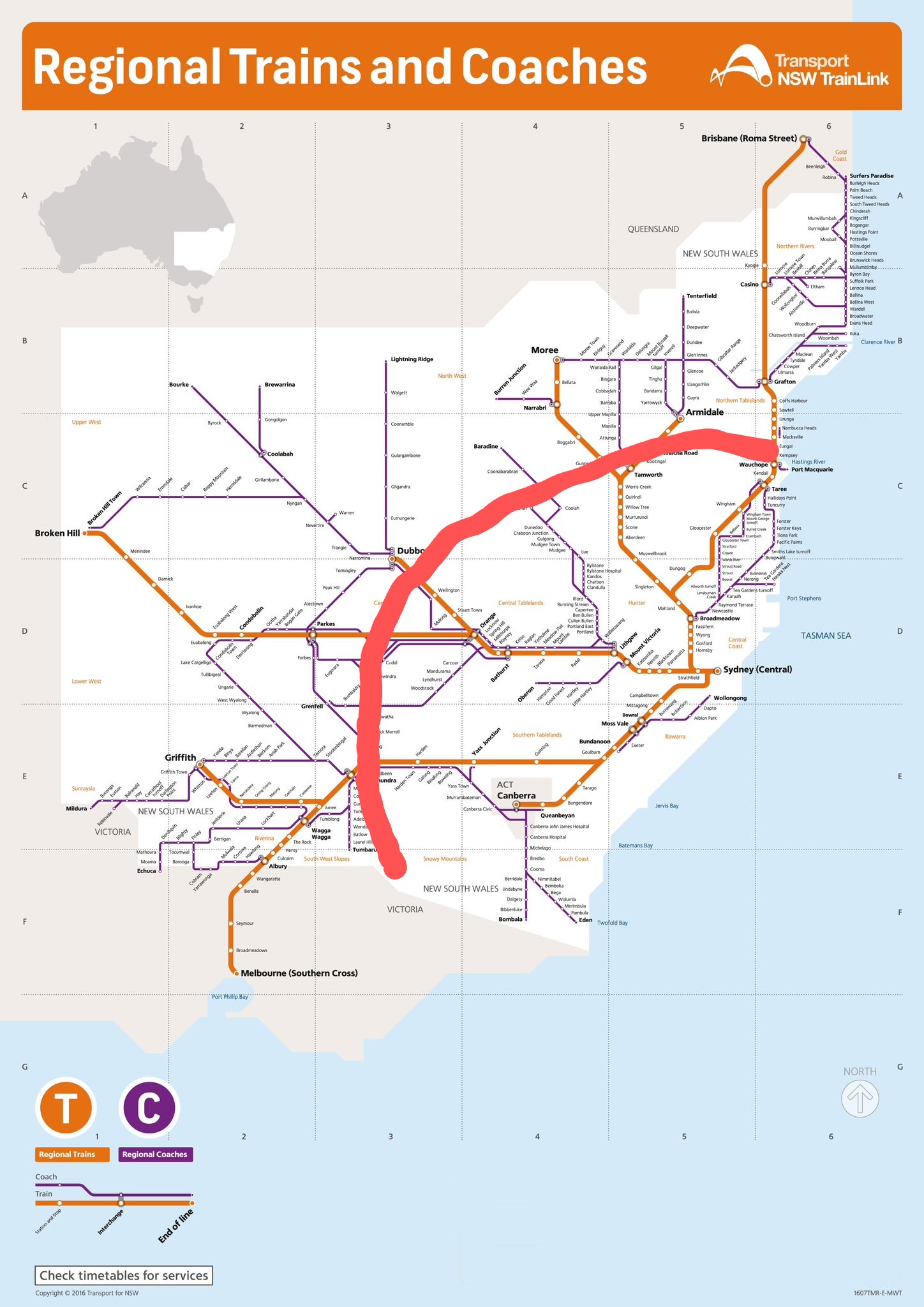 Nsw Trainlink Map Map Of West Profile For Australian Rail Maps