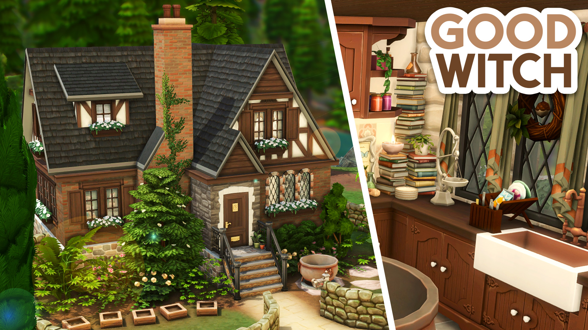 Witch House Sims 4 Gryphi 🦋 On X: "Good Witch Cottage 🌱 // The