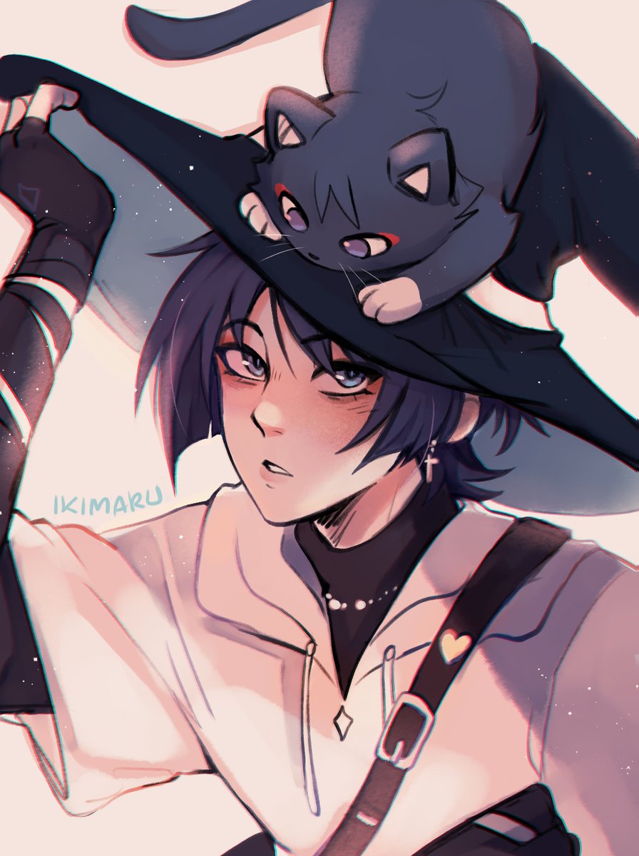 スカラマシュ(原神) 「some witch scara for the season! #scaram」|Sunny 💫のイラスト