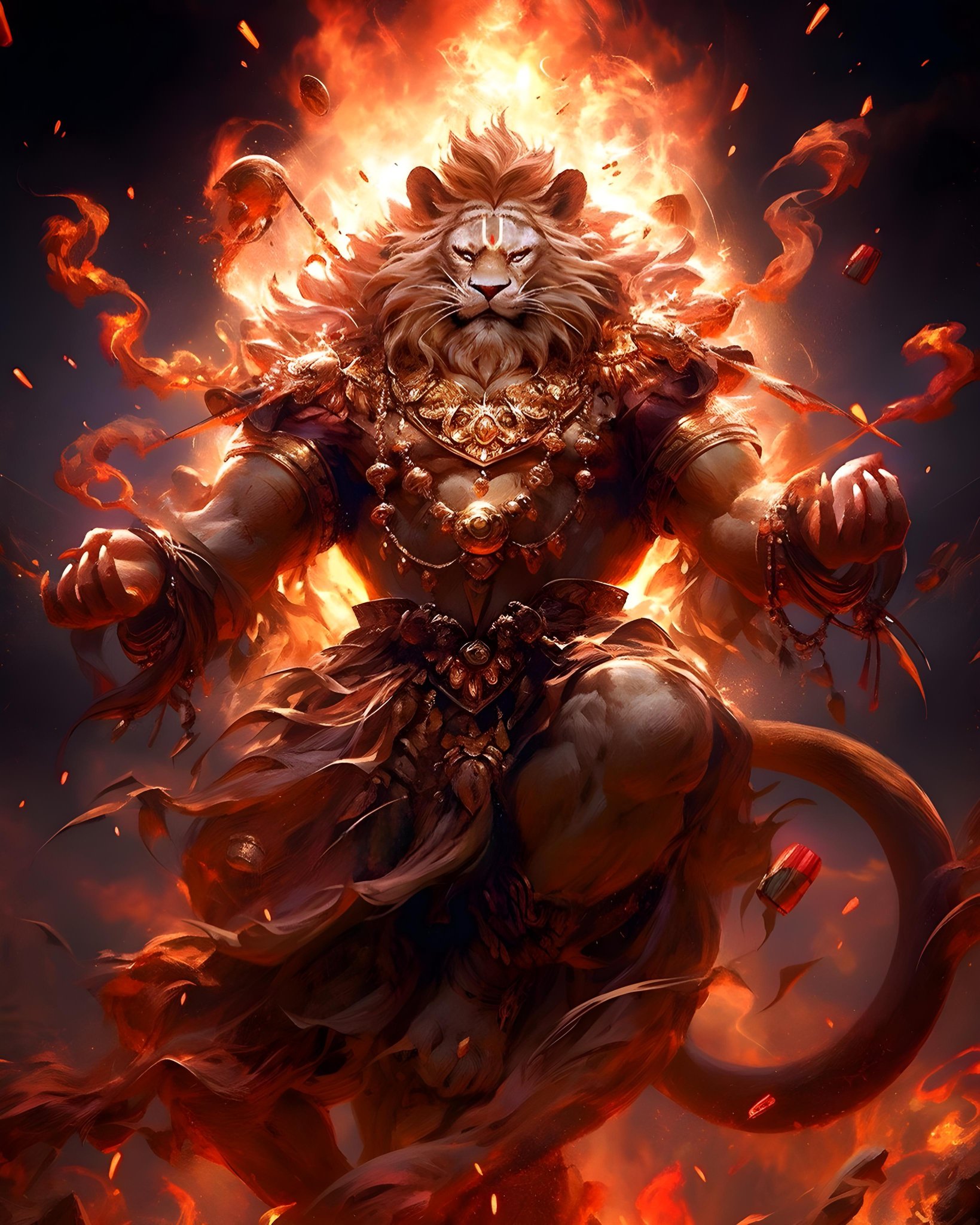 Animated Lord Narasimha Wallpapers