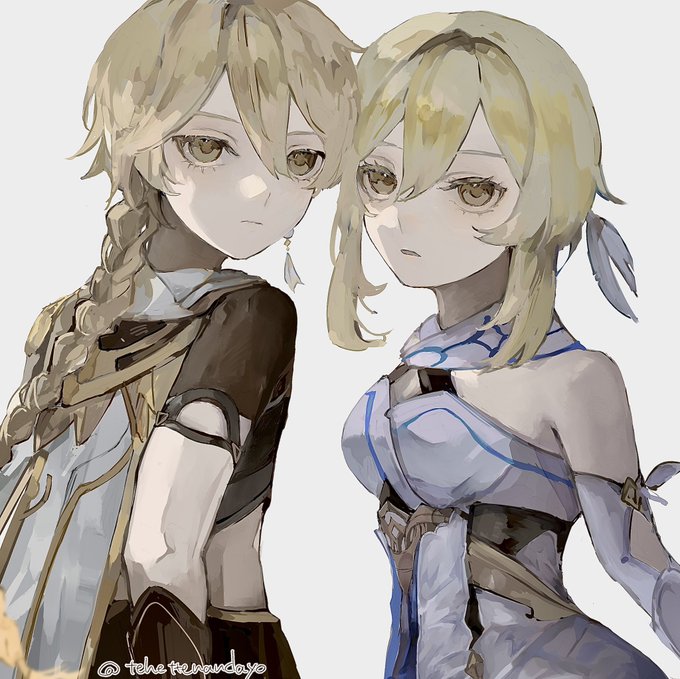 「aether (genshin impact) blonde hair」Fan Art(Latest)