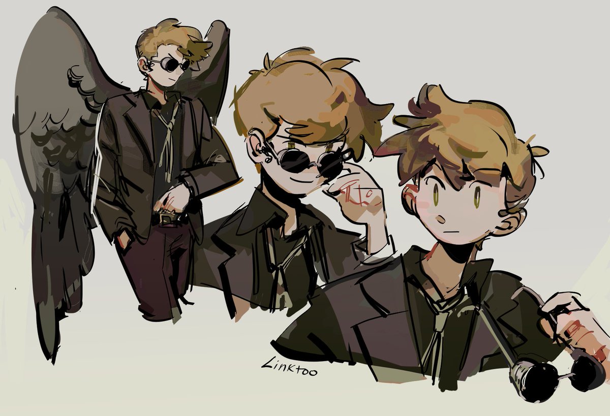 「grian cosplayed as crowley for halloween」|Link 🎗️のイラスト