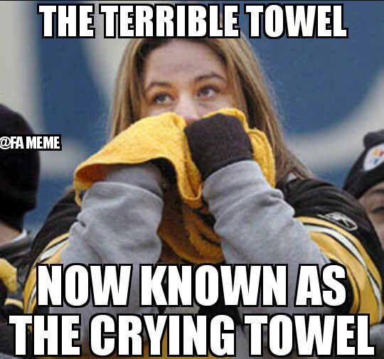 Steelers Crying Towel