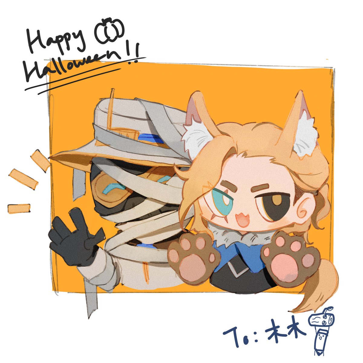 「Cysova Halloween ! For GreenGrass 」|Enpitsuuu ️多忙のイラスト