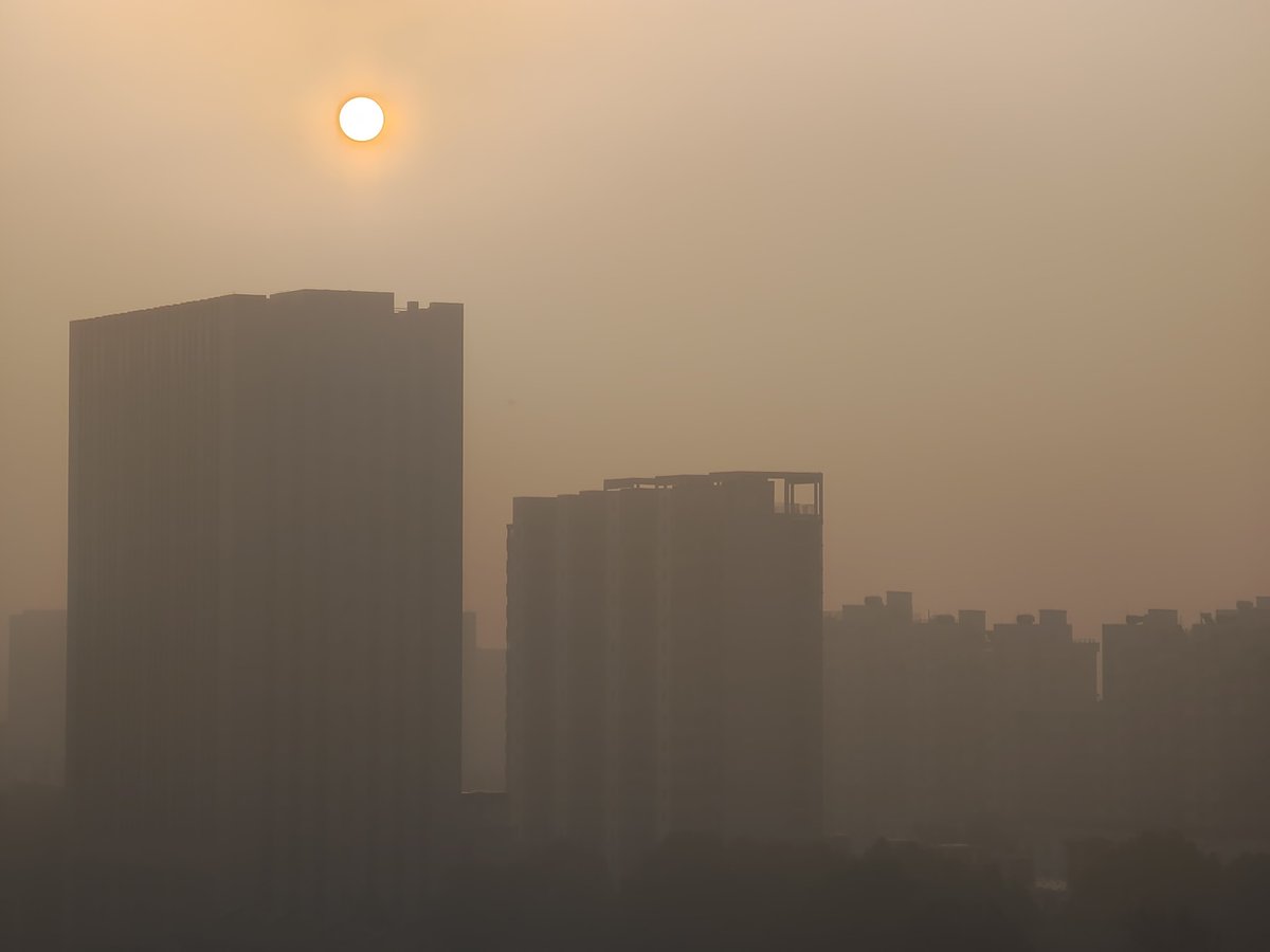 Beijing Pollution Sunrise