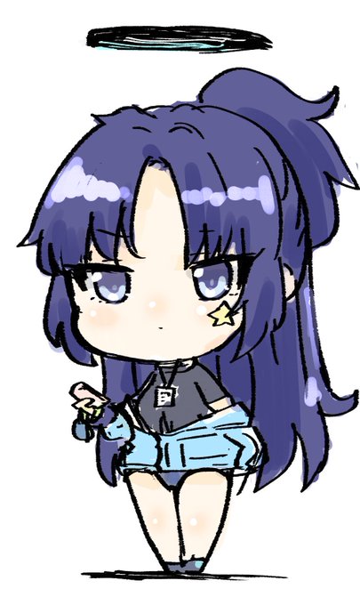 「yuuka (blue archive) simple background」Fan Art(Latest)｜2pages