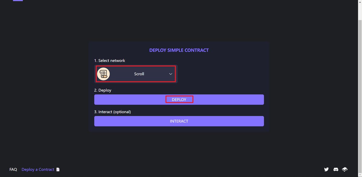 【1 分钟 Scroll 合约部署小白教程】 前几天我们在 Biteye 日报中提到了 Scroll 部署合约领取官方 Nft 的教程