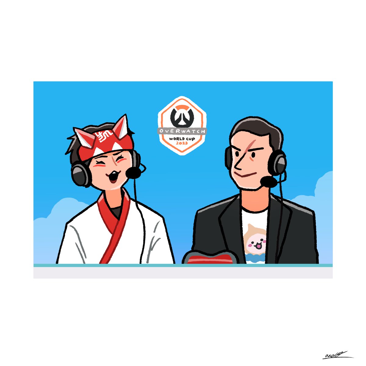 「YACHEMON? 🐙🛸🐷 #PachiMarchi #Overwatch 」🌿axolo🌿の漫画