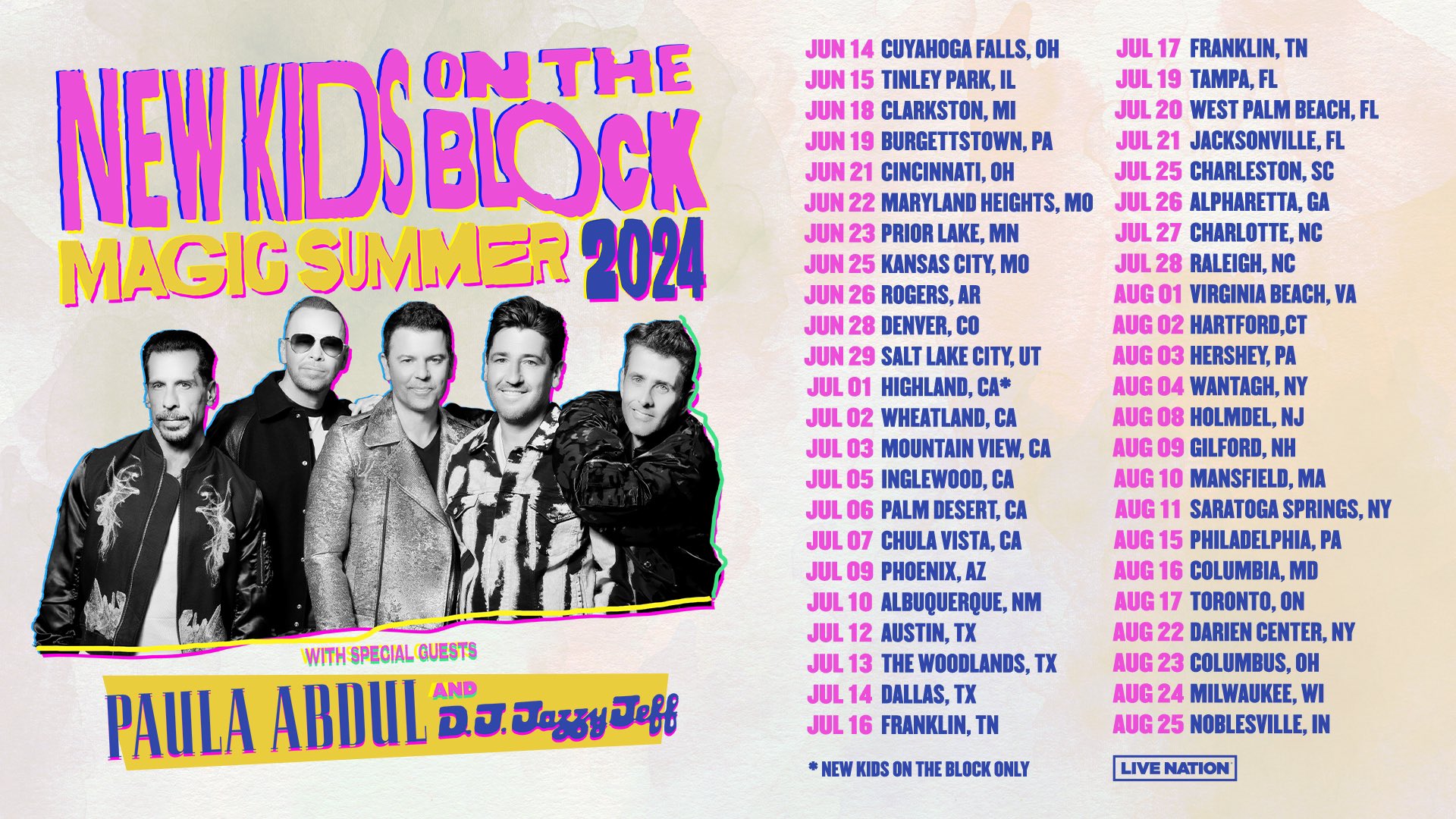 New Kids On The Block 2024 Tour Tickets - Heath Koressa New Kids On The Block 2024 Tour Tickets - Heath Koressa