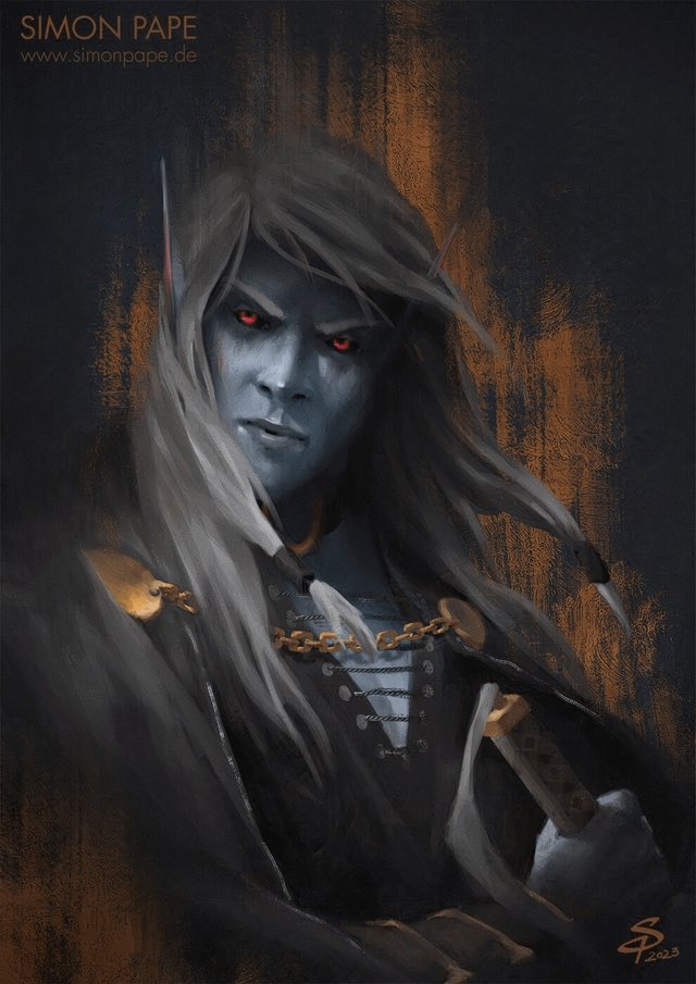 「Drow Assassin by Simon Pape 」|Benのイラスト